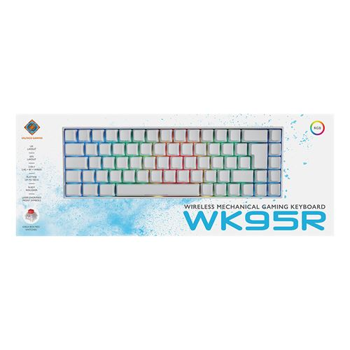 Deltaco Gaming WK95R GAM-100-W-UK vezeték nélküli Kailh Red ...