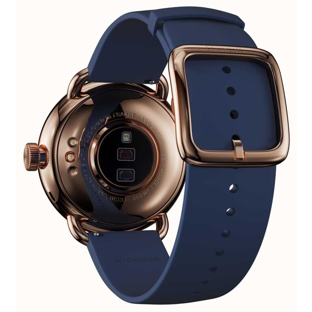 Withings Scanwatch 38mm aktivitásmérő óra Rose Gold Blue (HWA09-MODEL 6 ...