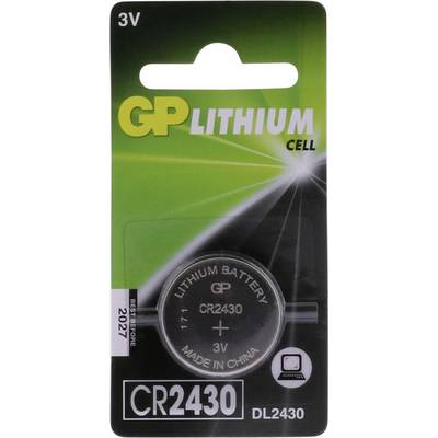 GP Batteries CR2430 Gombelem CR 2430 Lítium 300 mAh 3 V 1 db - XuPe.hu ...