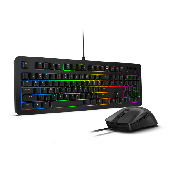 Kit tastatura + mouse gaming Lenovo Legion KM310 RGB, US layout, Negru ...