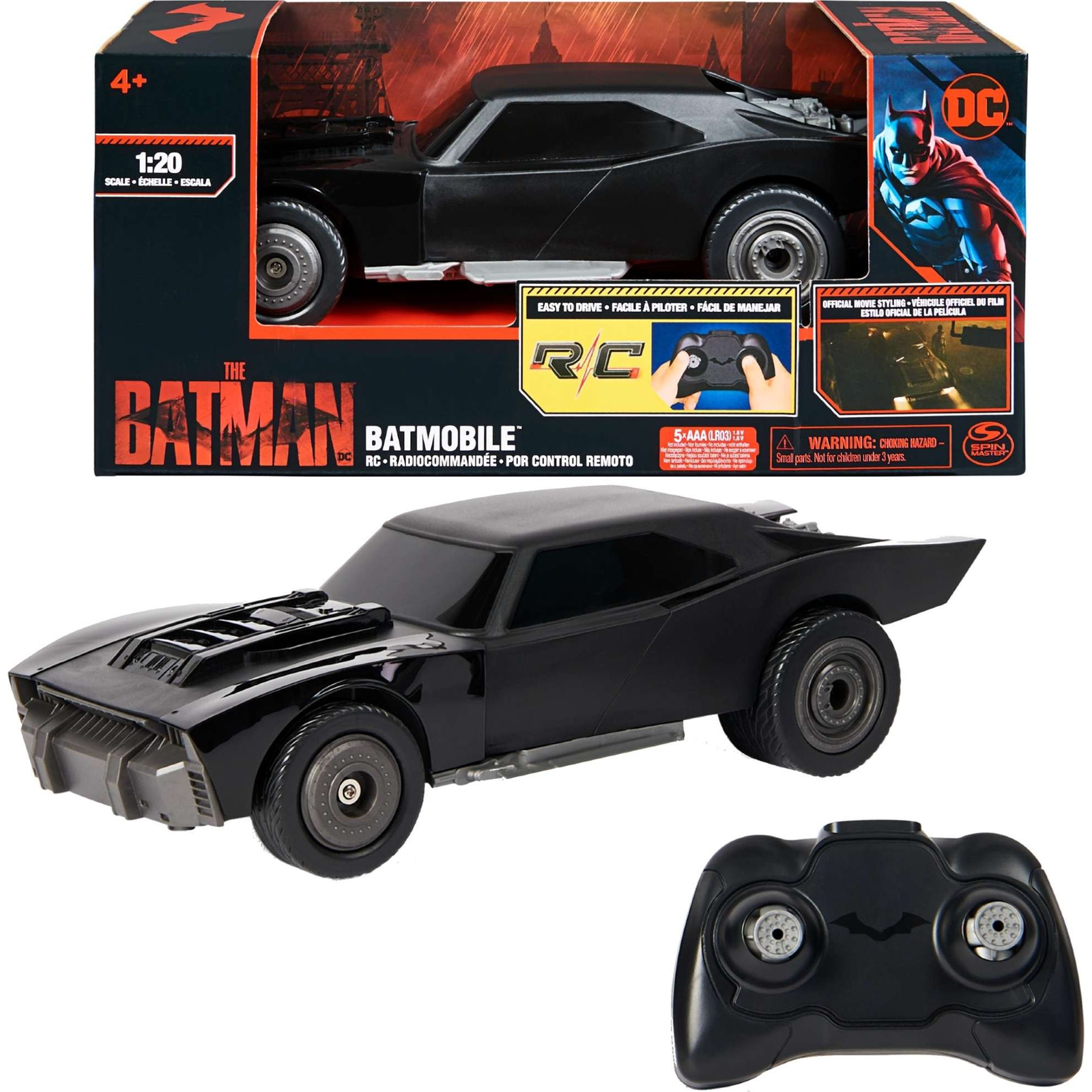 DC Comics DCR VHC Batmobile Movie GML Radio-Controlled (RC) model Autó ...