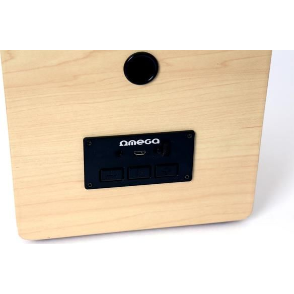 Omega Speaker OG60W Wooden 5W, 3 in. Bluetooth V4.2 TWS System ...